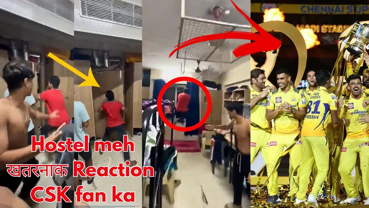 CSK fans Crazy Reaction in Hostel | CSK Win IPL Final 2023 | GT vs CSK ...