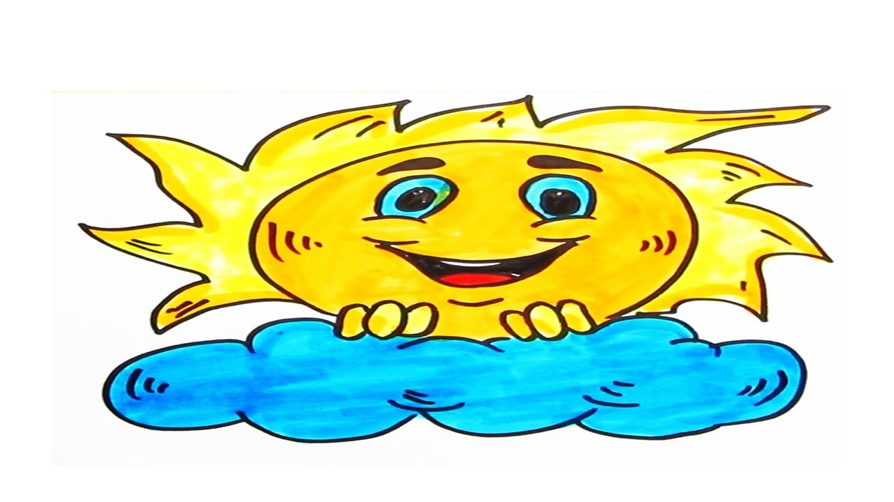 How To Draw Smile Sun /How To Draw Smile Sun / Comment dessiner le ...