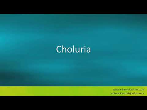 Pronunciation of the word(s) "Choluria". - YouTube