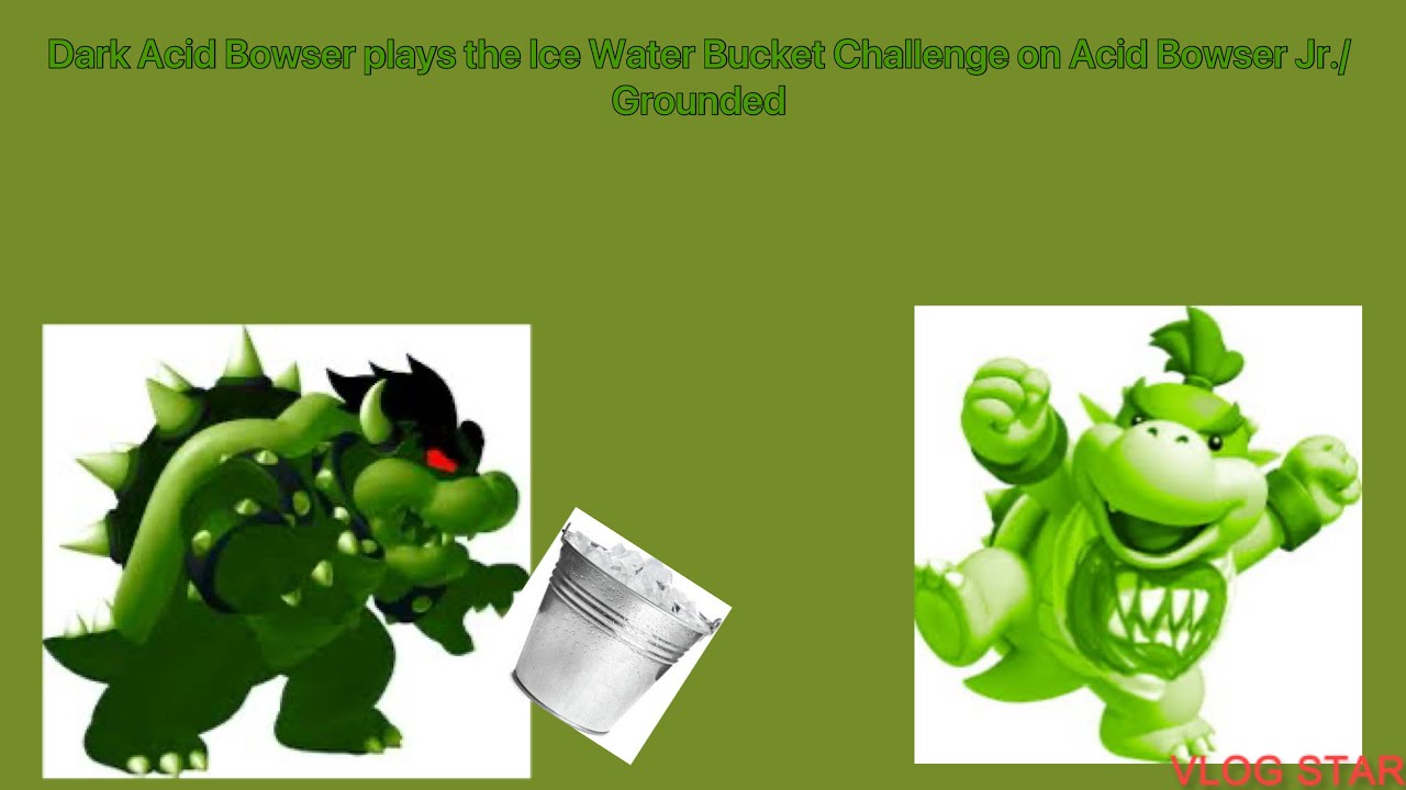 Dark Acid Bowser plays the Ice Water Bucket Challenge on Acid Bowser Jr ...