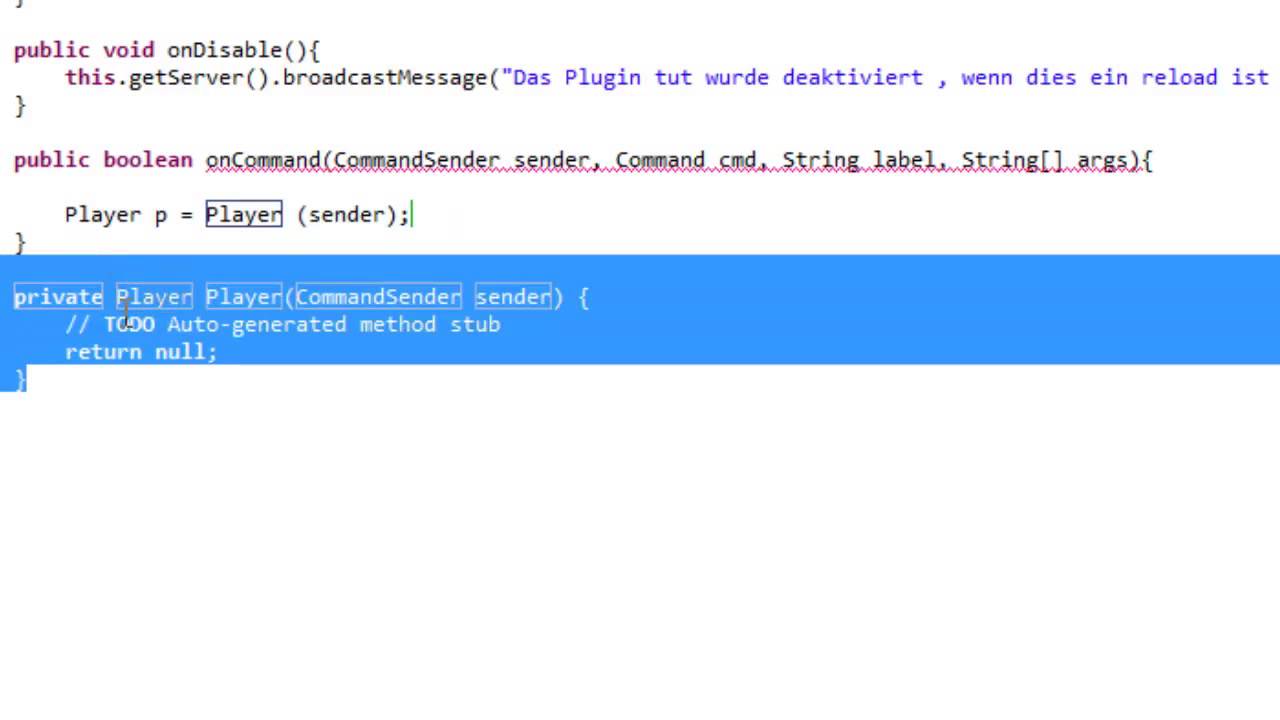 Bukkit Plugins Programmieren : 0000001 Basics der Basics - YouTube