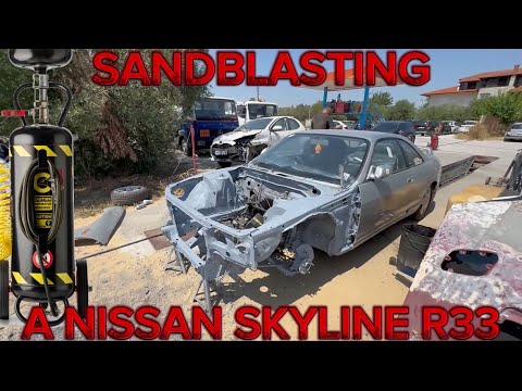 I Sandblasted a Nissan Skyline R33 to Perfection with the Coanda ...