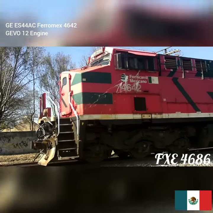 Así arranca un tren || that's how a train starts || GE ES44AC FXE 4642 #Shorts - YouTube