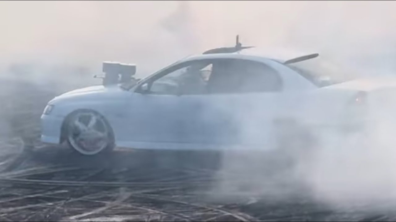 BOGAN burnout car Dragway at the Bend EPIC tyre-slashing skids 6/7/24 ...