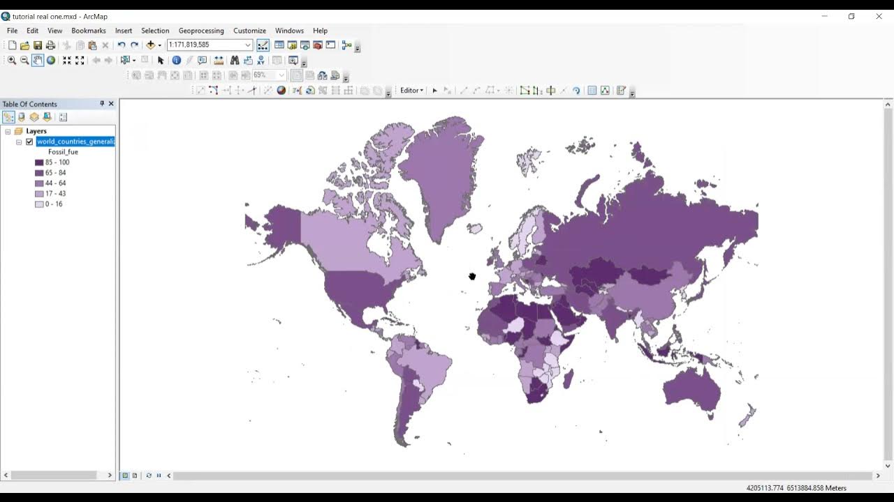 Arc GIS Thematic Map Tutorial - YouTube