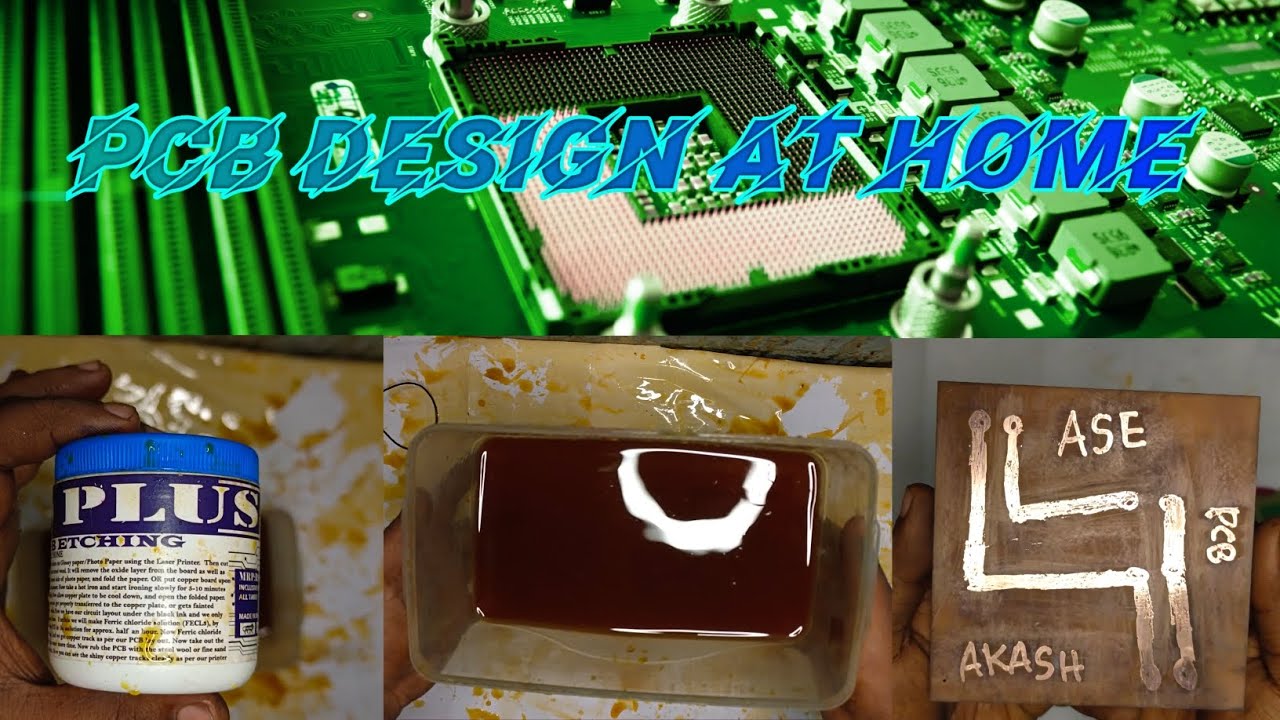 How to make PCB At home Without use any Printer - YouTube