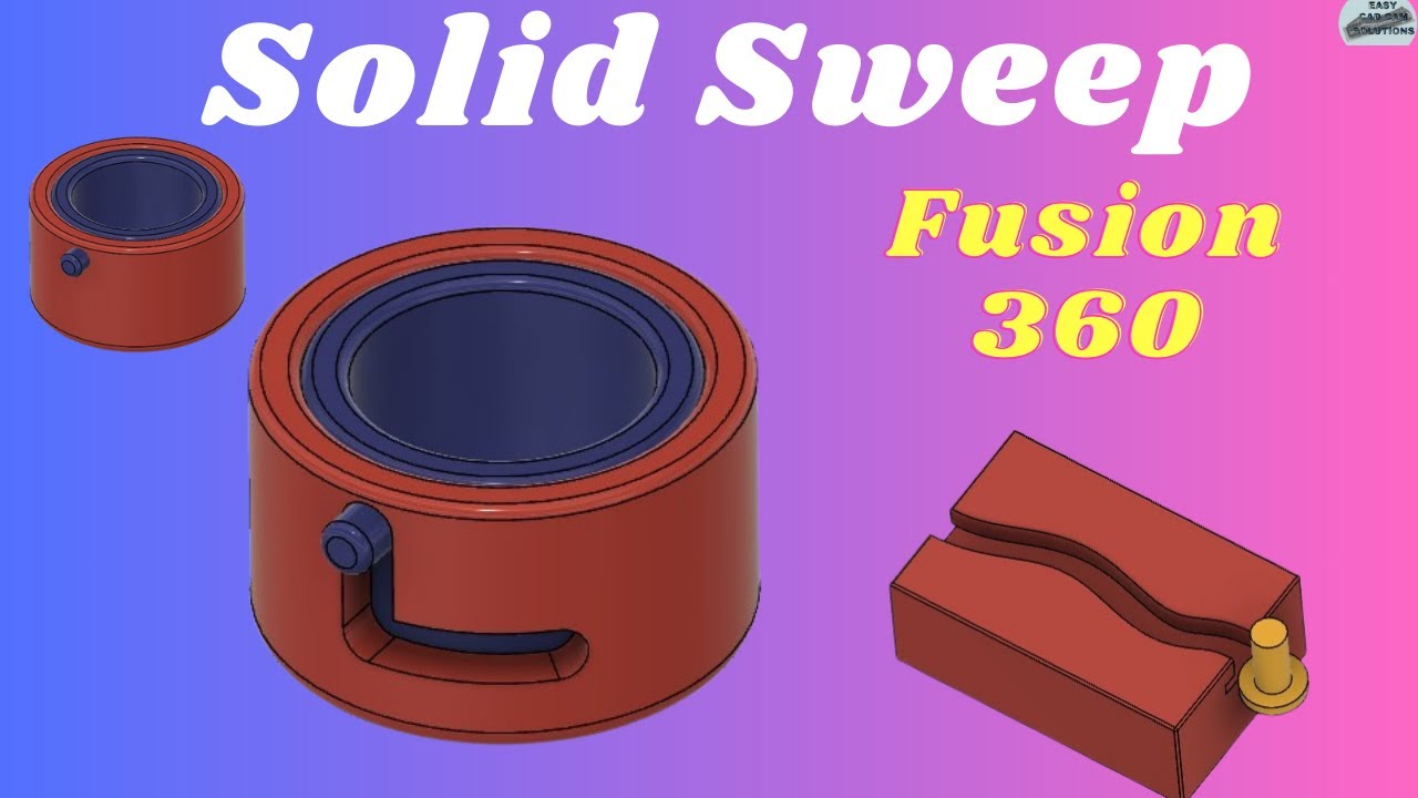 Fusion 360 | Solid Sweep | New Feature - YouTube