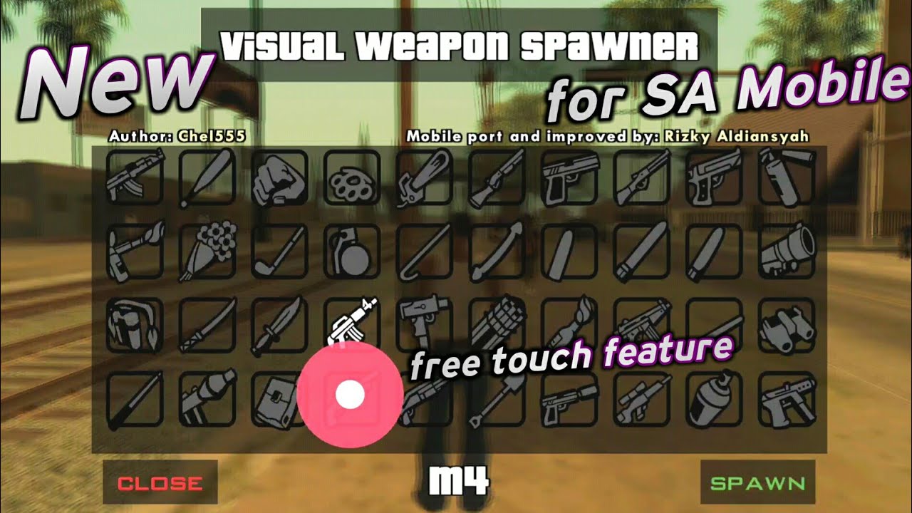 New Visual Weapon Spawner for GTA SA Mobile Release! - YouTube