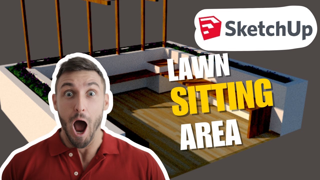 LAWN SITTING AREA | SKETCHUP TUTORIAL | AUTOCAD - YouTube