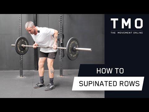How to Barbell Bent Over Supinated Rows - YouTube