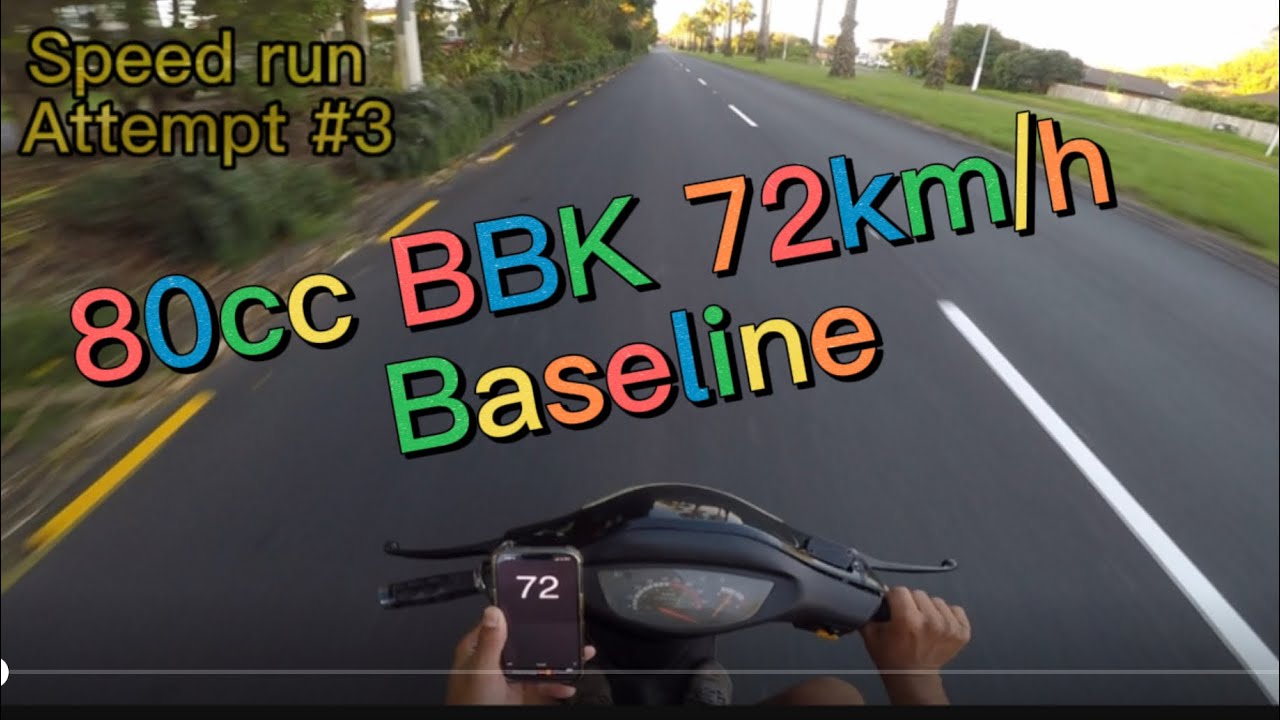 GY6 80cc big bore kit top speed - YouTube