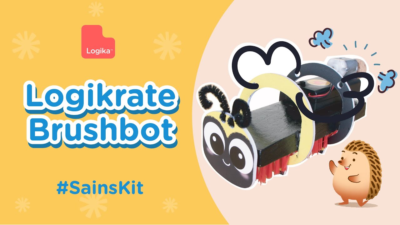 Logikrate Brushbot - Sains Kit - Logika Kids - YouTube