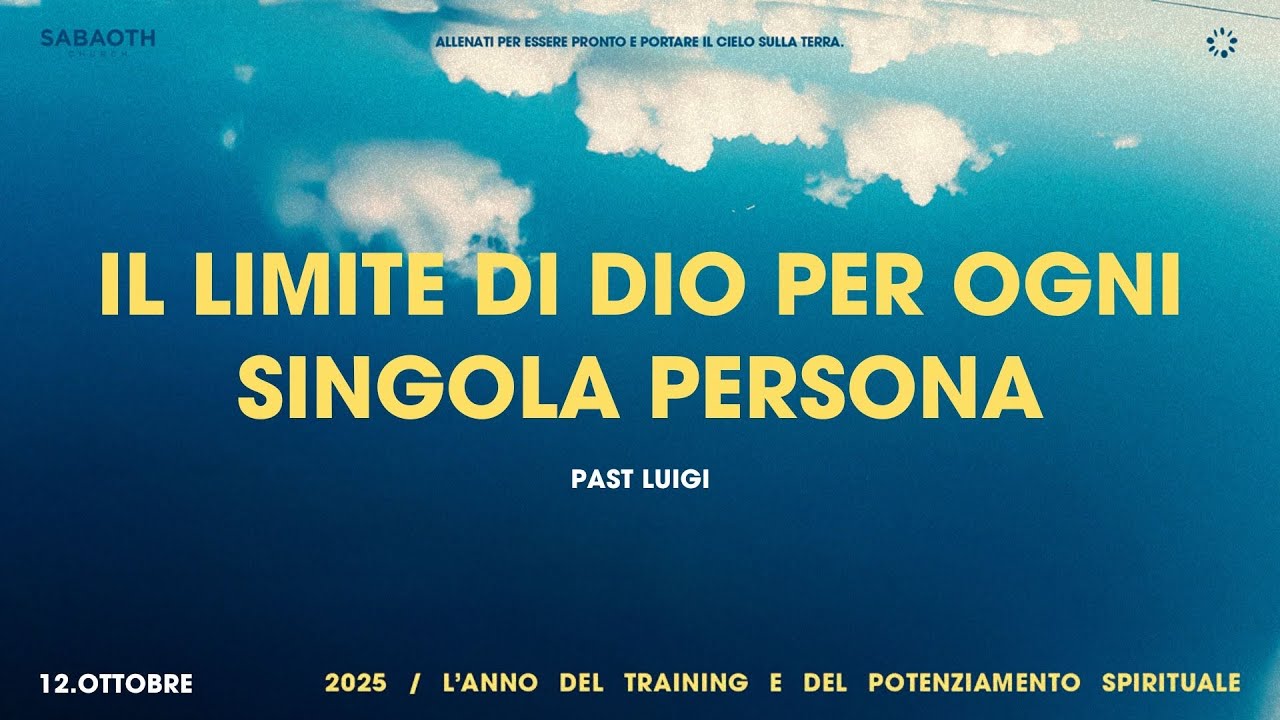 LIVE Domenica Gospel | Il limite di dio per ogni singola persona - Past ...