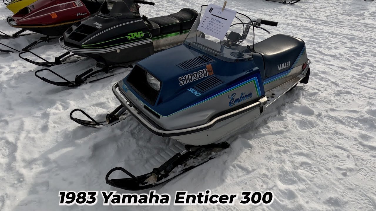 1983 Yamaha Enticer 300 Snowmobile - YouTube