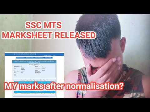MY SSC MTS MARKS AFTER NORMALISATION - YouTube