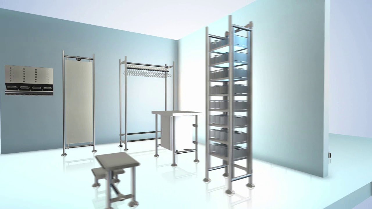 Palbam Class Cleanroom Furniture - YouTube