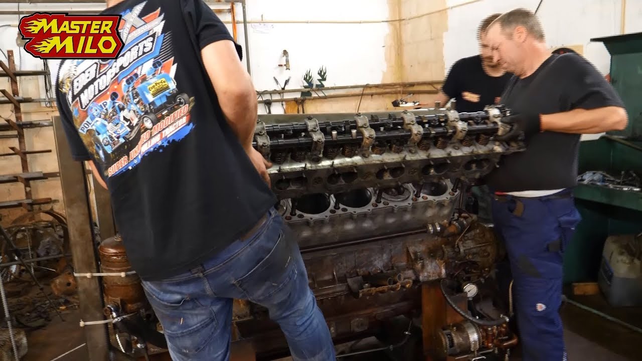 Tank motor samenbouwen & 1ste start poging #78 - YouTube