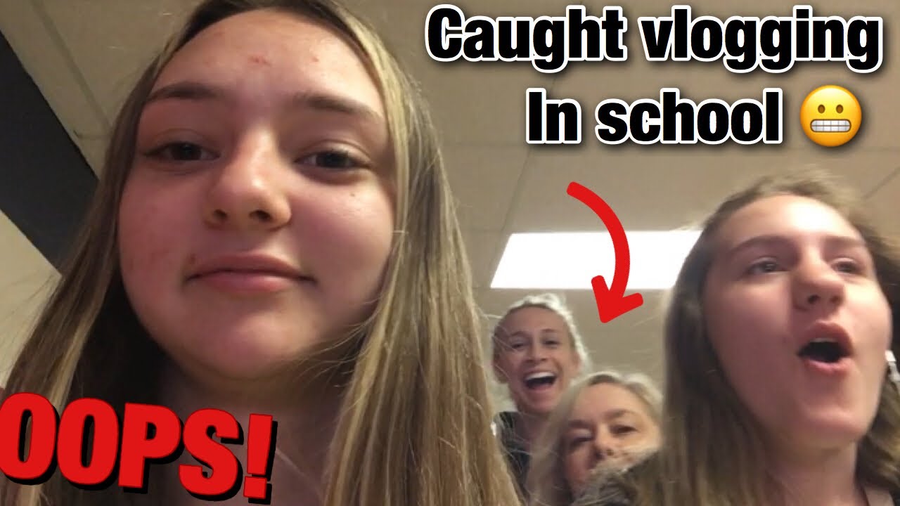 Caught vlogging in school | High school vlog - YouTube