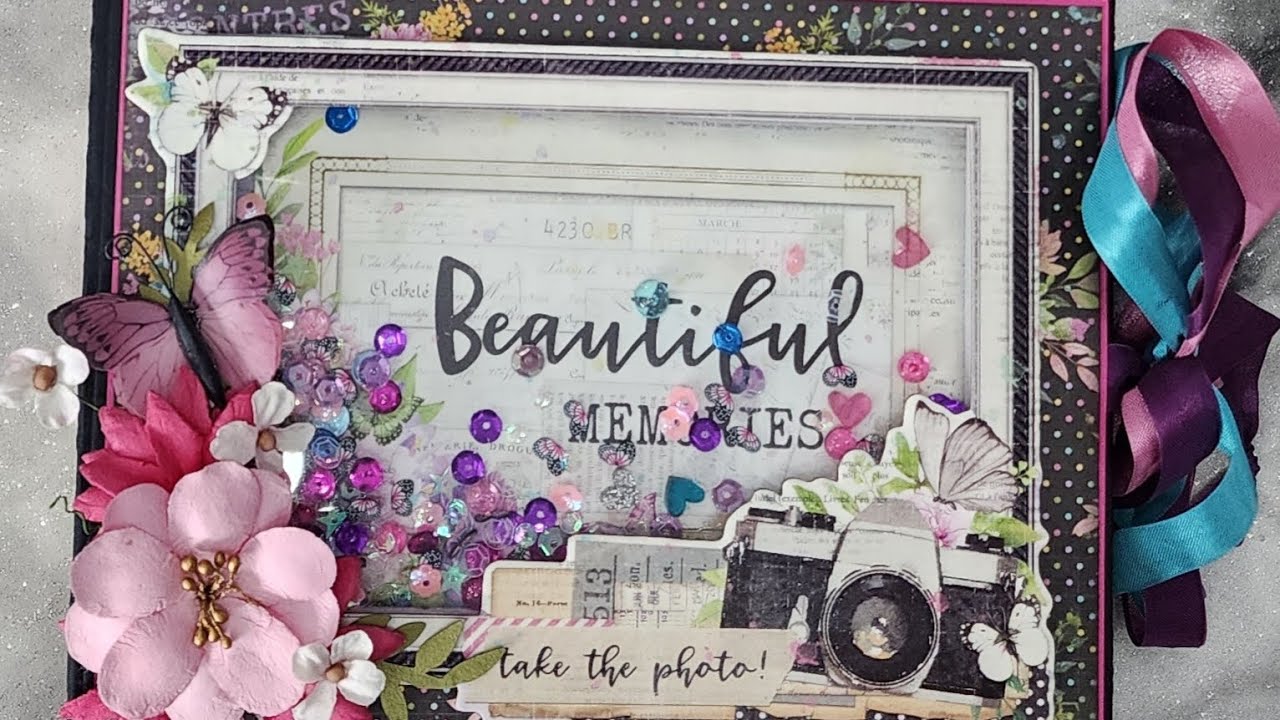 Custom Built Photo Album featuring Simple Stories Simple Vintage Life ...