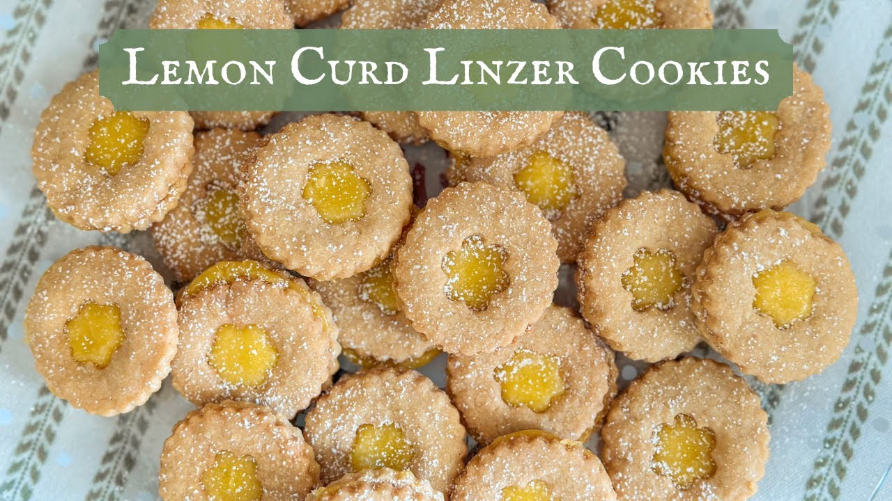 Linzer Cookies with Lemon Curd | Christmas Cookie Recipe | Small Batch ...