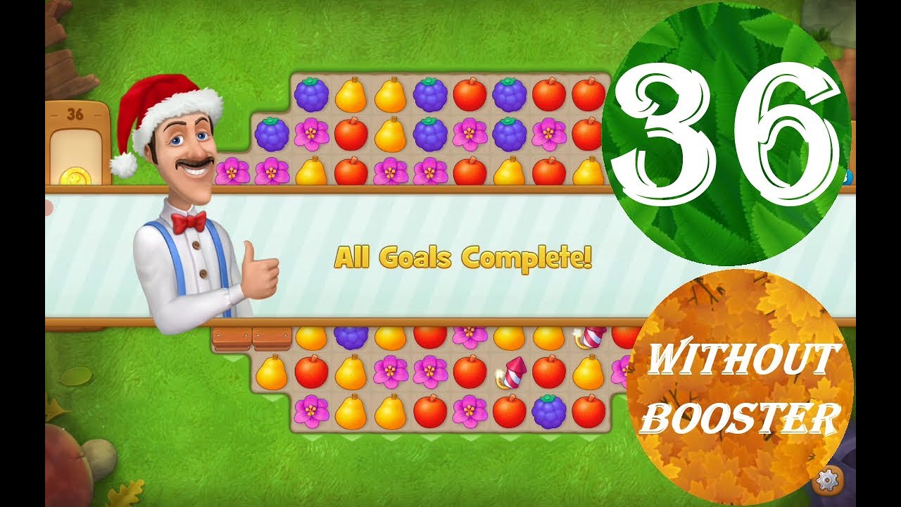 Gardenscapes Level 36 - [15 moves] [2022] [HD] solution of Level 36 ...
