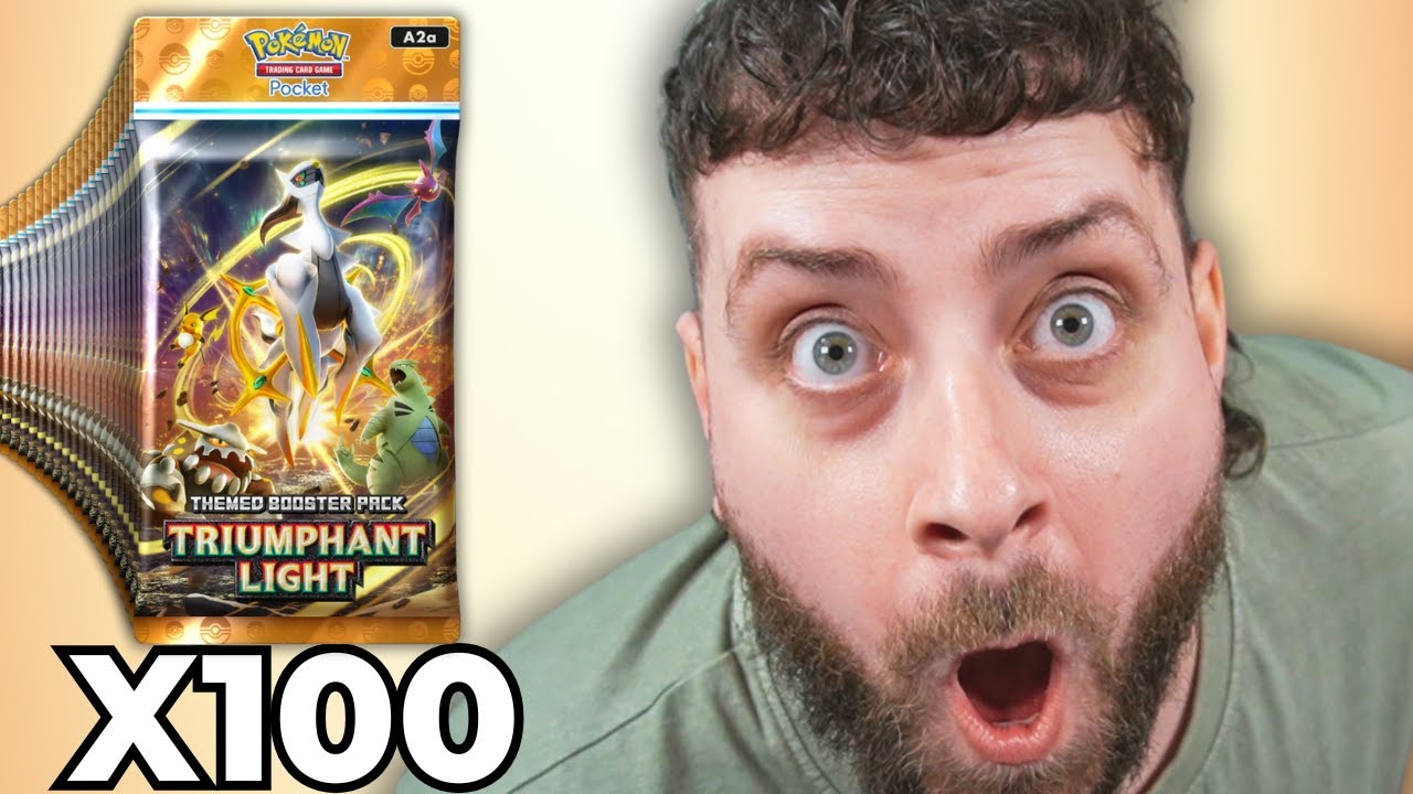 I Opened 100 Triumphant Light Packs In Pokémon TCG Pocket! - YouTube