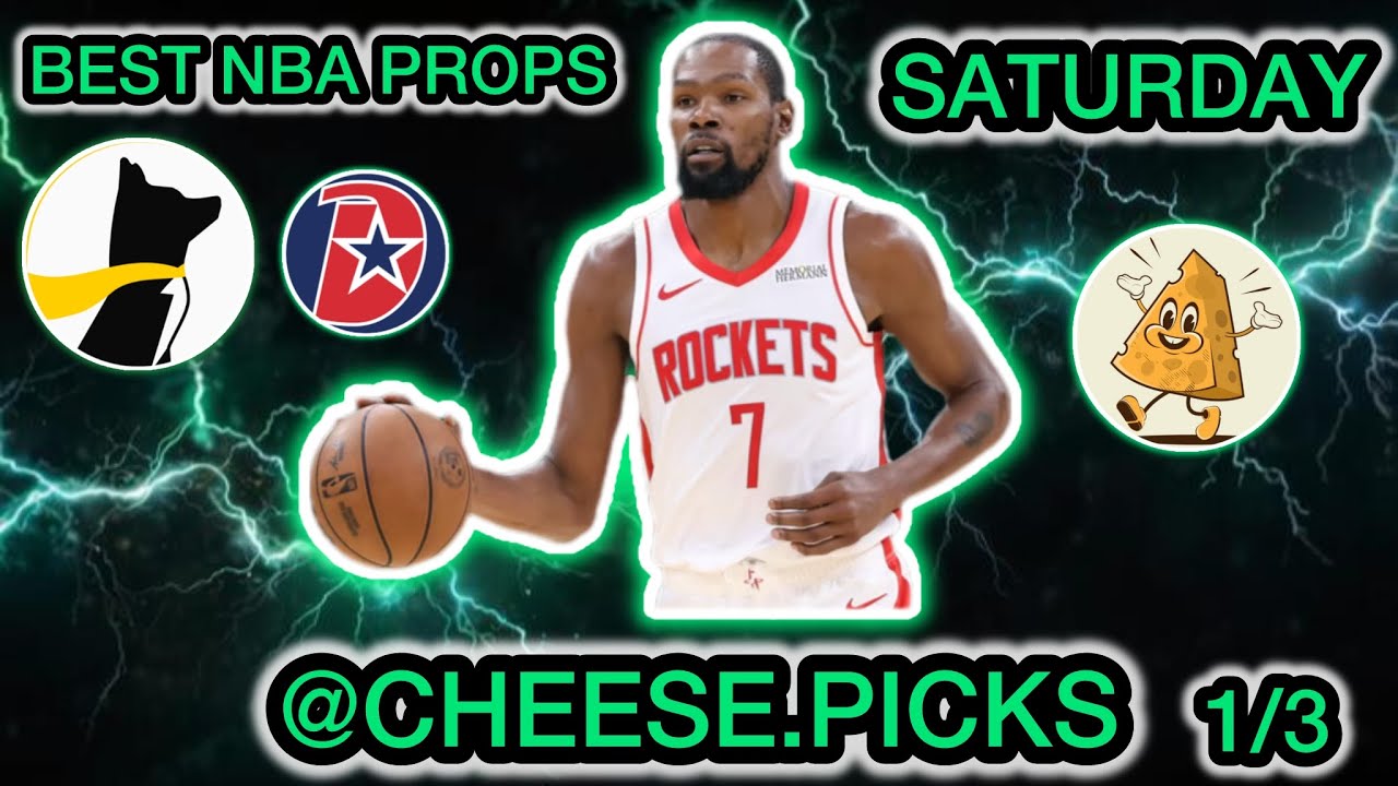BEST NBA Player Props for Saturday 1/3 - BEST NBA PROPS TODAY! - YouTube