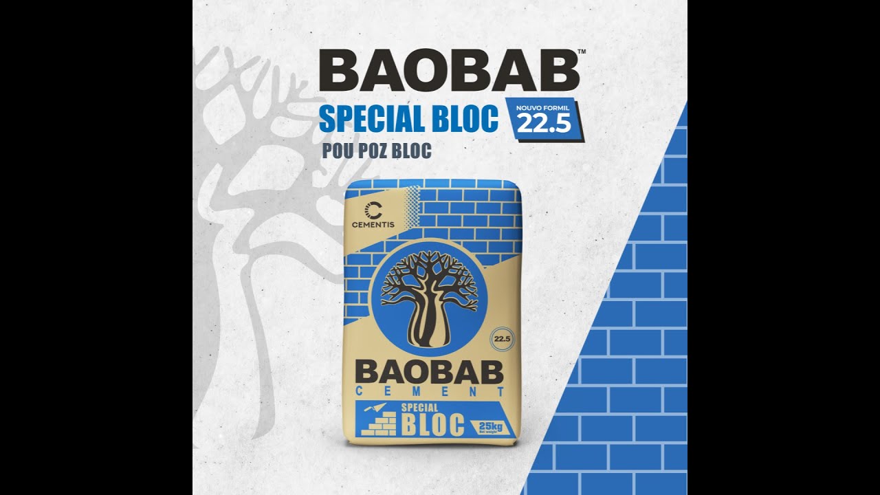 CEMENTIS Mauritius - BAOBAB Special Bloc 22.5 - YouTube