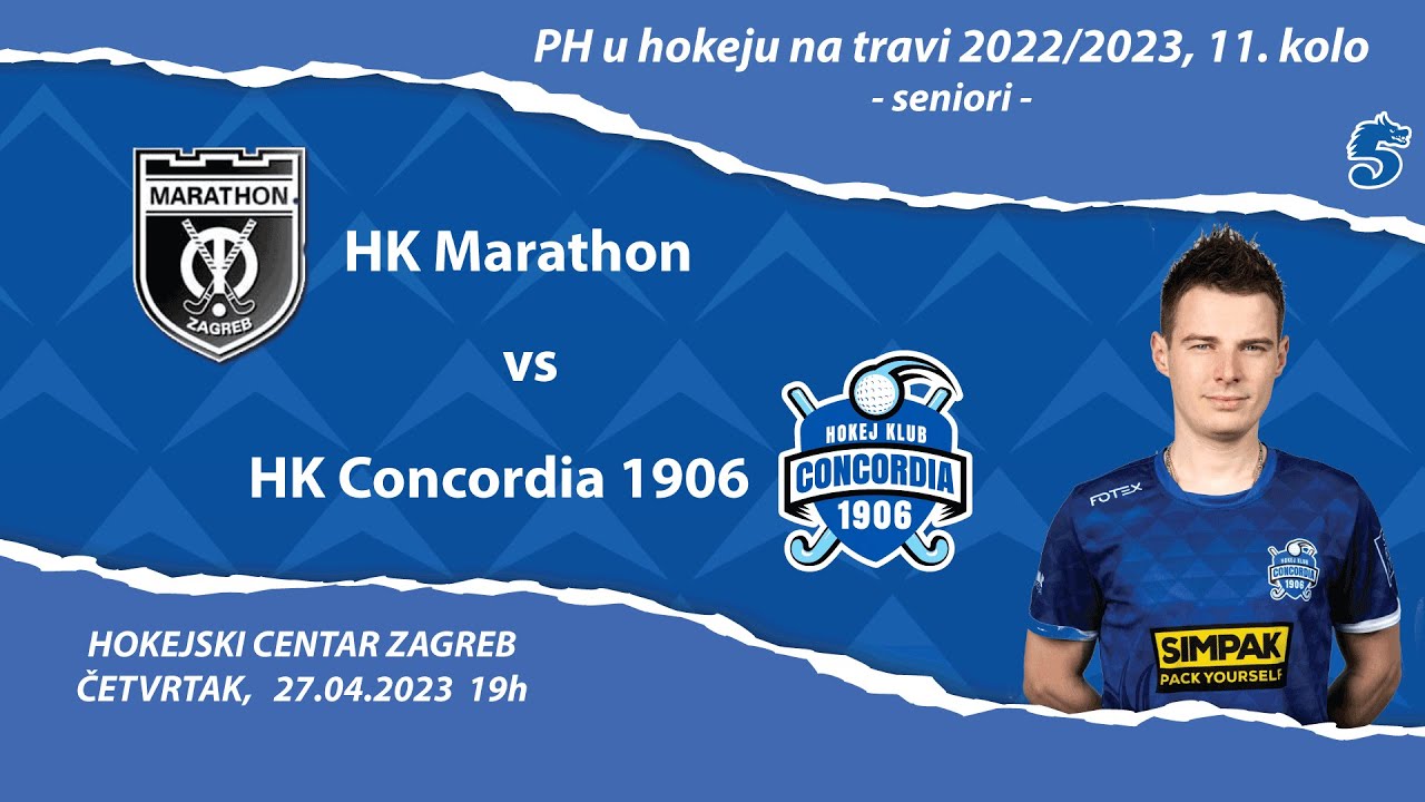 HK Marathon - HK Concordia 1906 * PH u hokeju na travi 2022/2023 1 ...