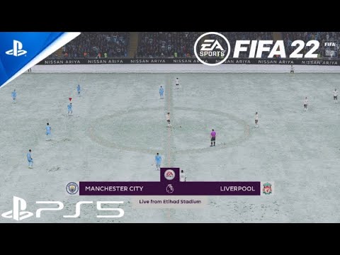 Manchester City vs Liverpool - EPL Full Highlights | FIFA 22 PS5 Snow Gameplay [4K 60FPS]