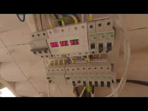 Реле контроля напряжения RBUZ D6-63 red. Схема подключения ! - YouTube