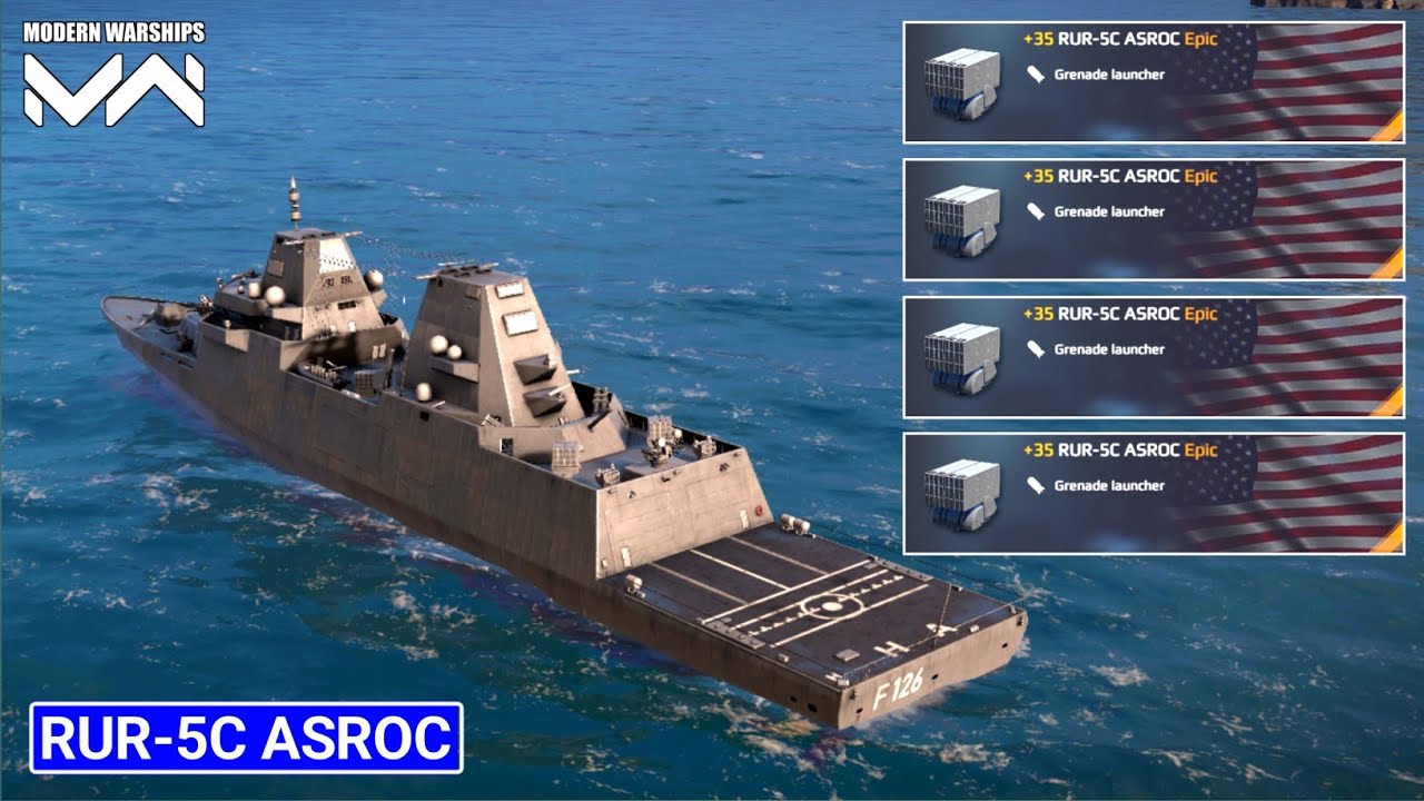 FGS F126 With 4x RUR-5C ASROC New Epic Grenade Launcher - Modern ...