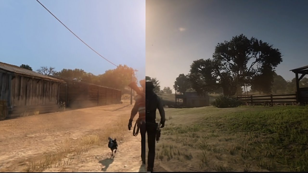 Rdr1 vs Rdr2 MacFarlane's Ranch Comparison - YouTube