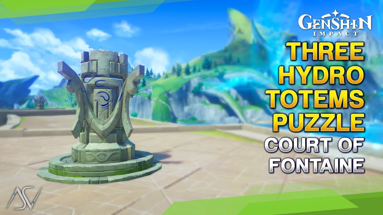 Three Hydro Totems Puzzle - Court of Fontaine | Genshin Impact - YouTube