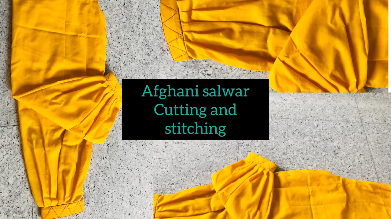 Afghani salwar cutting and stitching /Afghani salwar cutting/salwar ...