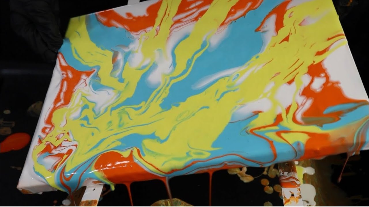 Traditional Acrylic Pouring Technique | Easy Acrylic Pouring Technique ...