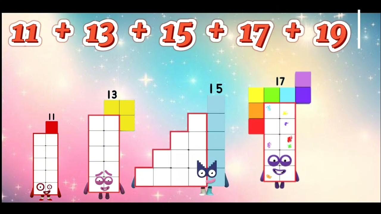 NUMBERBLOCKS ADDITION OF ODD NUMBER | ADDING UP 5 ODD NUMBERS | LEARN TO COUNT | learning city ...
