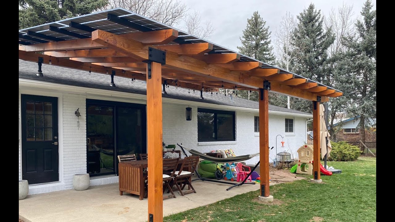 We Built A Solar Pergola with Glass Panels (Intro) - YouTube