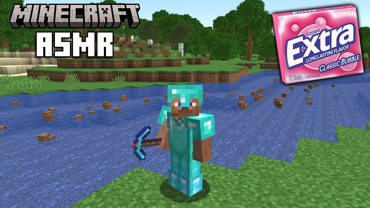 [ASMR] Minecraft Survival w/ Gum Chewing (Whispering + Keyboard/Mouse ...