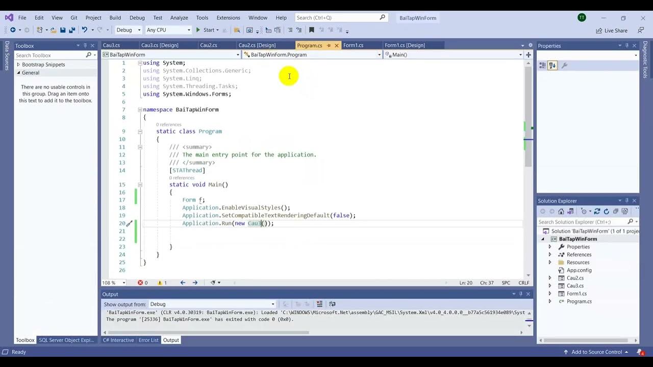 Winform Quản lý sinh viên treeview, listview pt1 - YouTube