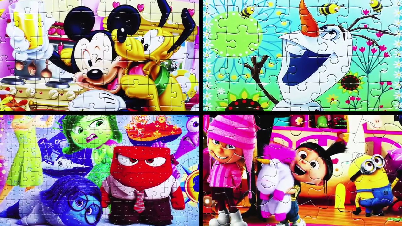 Disney TSUM TSUM Puzzle Games Rompecabezas Kids Toys Puzzles - YouTube