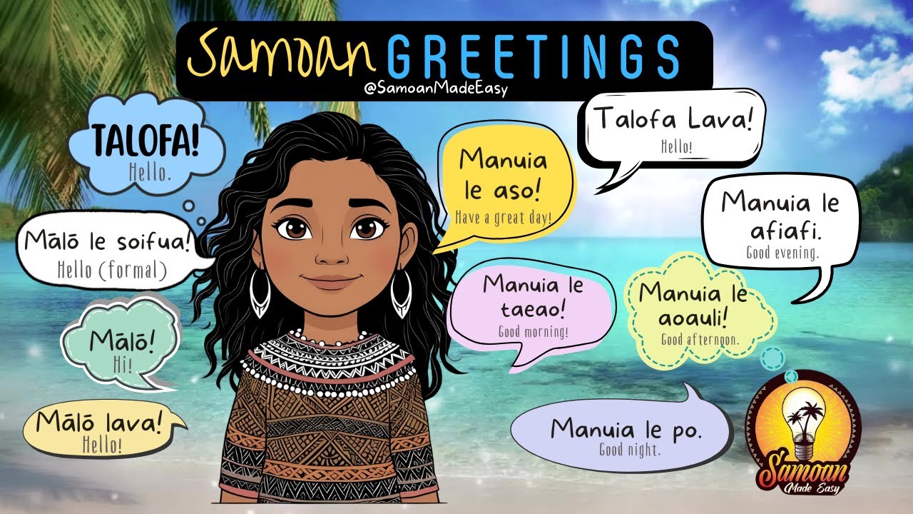 Samoan Greetings - How to greet people in Samoan! - YouTube