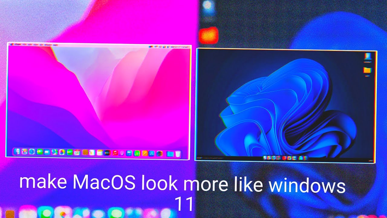 Make MacOS look like WINDOWS 11 without WASTING storage| MacOS ...