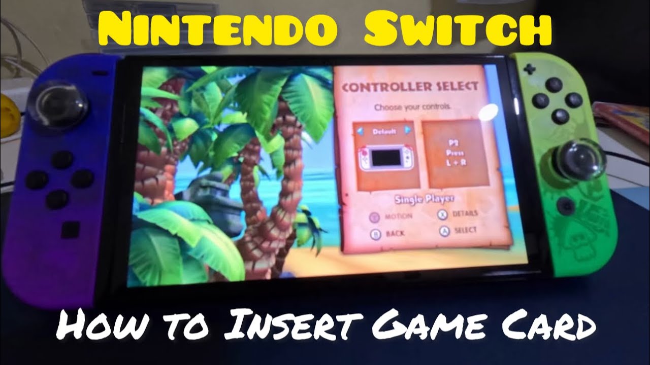 Nintendo Switch Oled/Lite - How to Insert Physical Game Card | Game ...