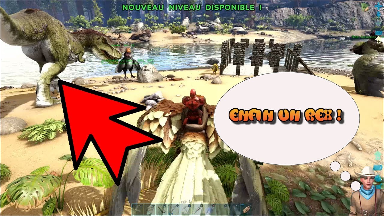 Ark FR : Enfin le REX !! #7 (The island PvE) - YouTube