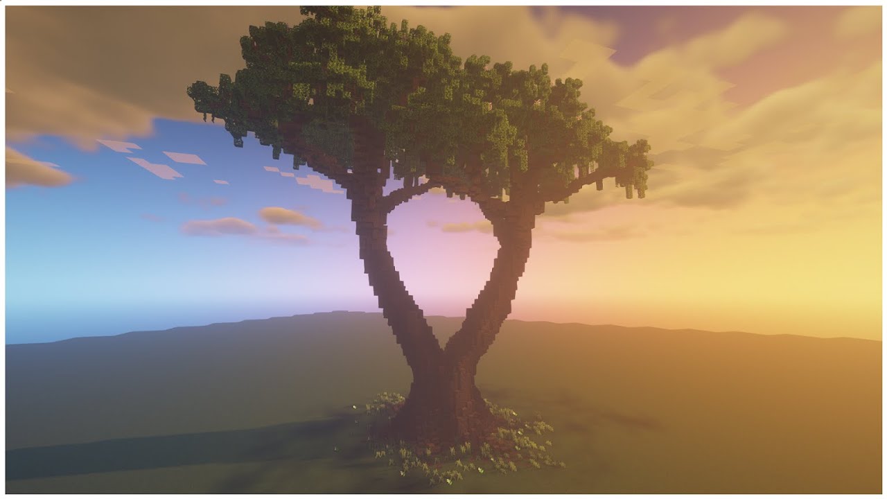 [Minecraft Time-lapse] Building an Omega Tree by Hand!! - YouTube