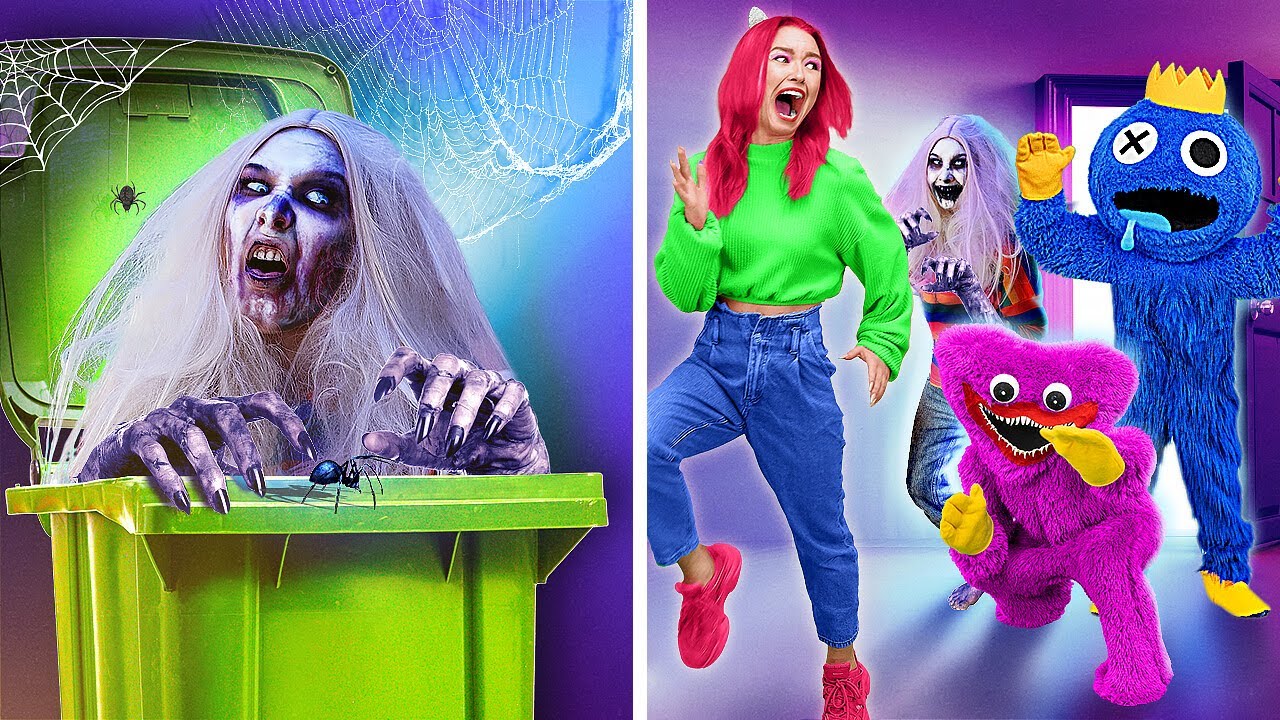 SPOOKY & EASY HALLOWEEN COSTUMES | Try Not To Be Frightened😱 Party ...