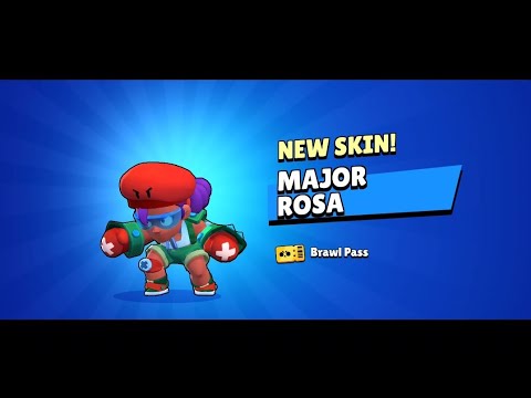 Major Rosa skin Brawl Stars - YouTube