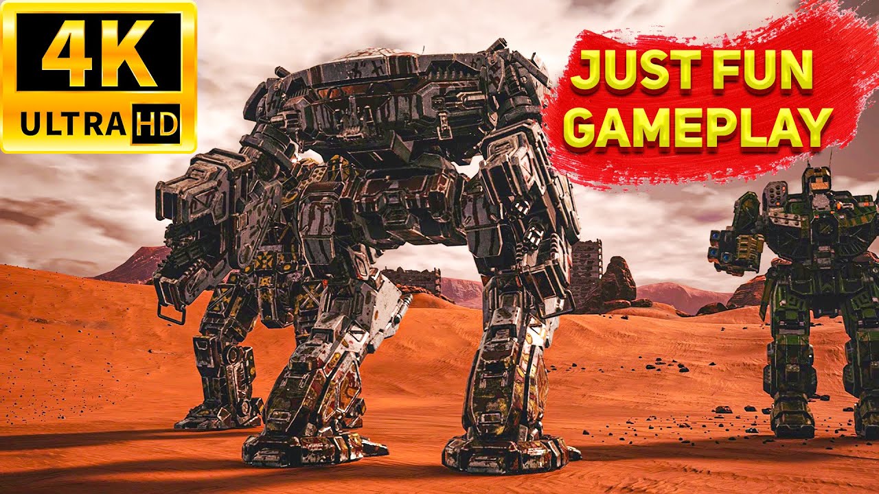 Mechwarrior 5 Mercenaries Just Fun Gameplay 4K - King Crab CAR series ...