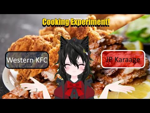 Japan Fried Chicken (Karaage) + Western KFC #cooking #experiment #vtuber - YouTube